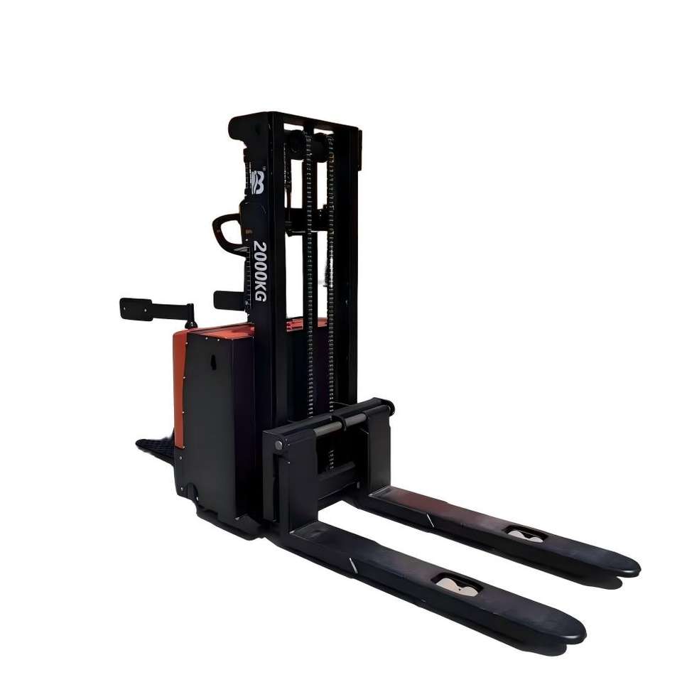 Hot Selling 2 Ton Stand-On Electric Pallet Stacker Pedal 48V 45AH Lead ...