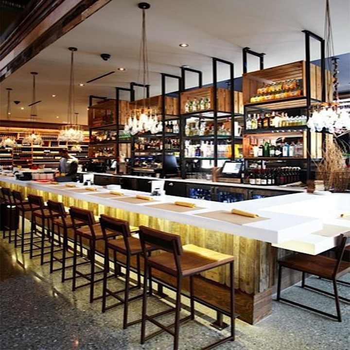 2024new Design Manufacturer LED Bar Counter Cafe Bar Furniture