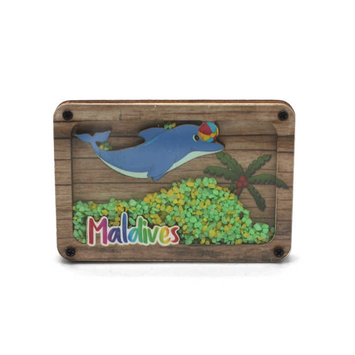 Custom Wood Magnet - Fiji Maldives Tahiti Tourist Souvenir