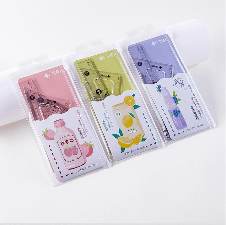 High Quality 15cm Plastic Scale Ruler Set Transparent Clear Straight ...