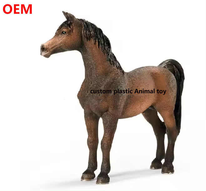 Custom Plastic Horse Toys, Lifelike Horse Shaped Plastic Farm Animal ...