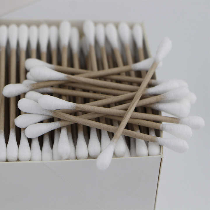 Dropshipping Products Makeup & Tools Natur Paper Swab Clean Double Head ...