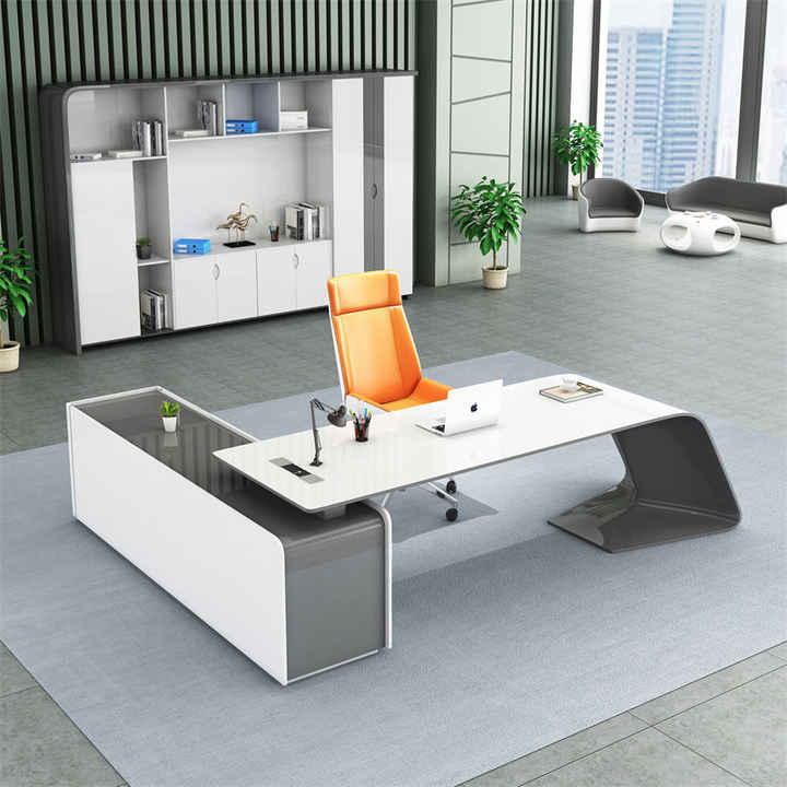 Modern Work Office Table Set CEO Office Table with Chairs Design Office ...