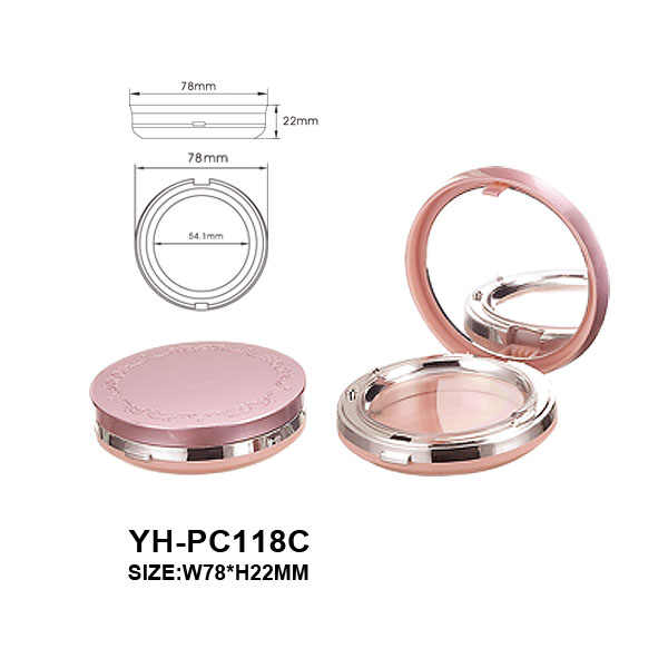 Private Label Empty refillable blush packaging Compact Powder Case ...