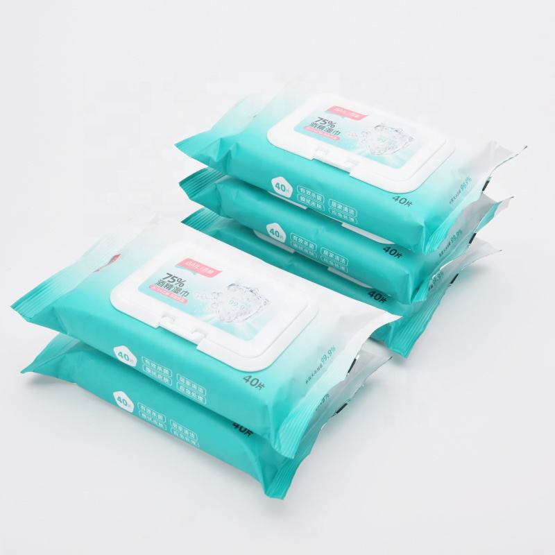 OEM Non-woven 40pcs 75% Ethanol tissue paper disinfectant disposable ...