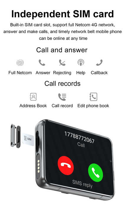 S999 5G Android Smart Watch With Sim Card and Camera 2.88 Inch TFT ...