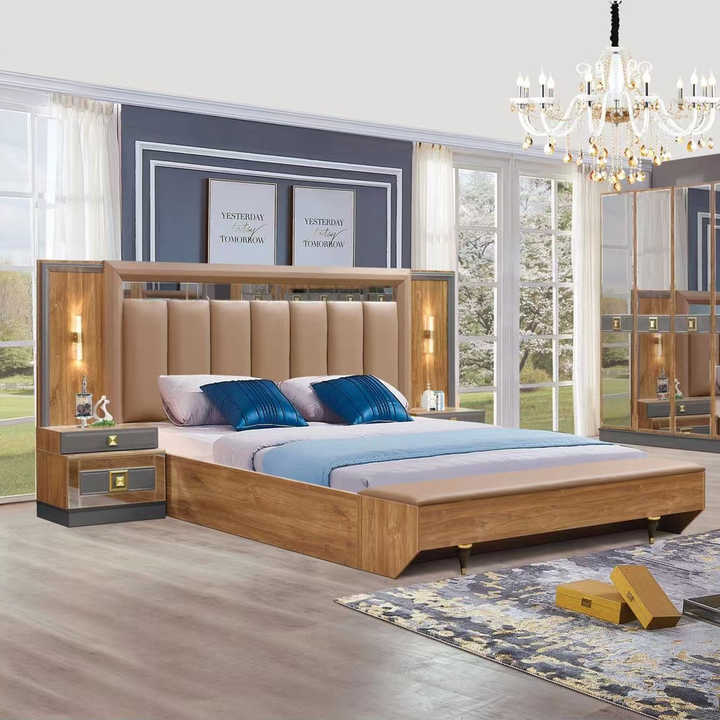 2023 Luxury New Model King Size Bedroom Furniture Designs Master ...