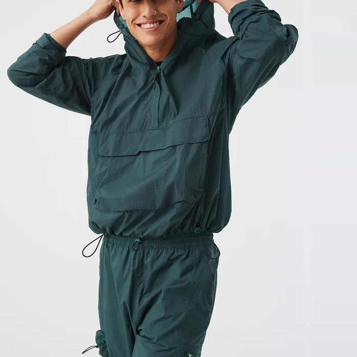 OEM Custom Mens Sweatsuit Sets - Nylon Windbreaker Jackets