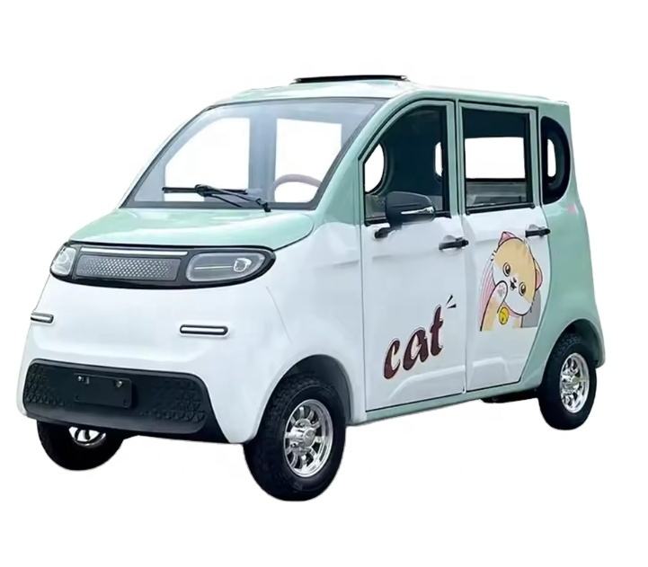 Cheap EV Enclosed 4-Seater Mini Electric Car Lithium Battery New Energy ...