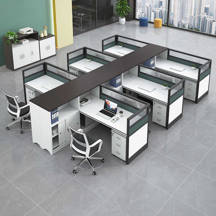 Movable Modular Office Desk Furniture - Ideal for Workstations