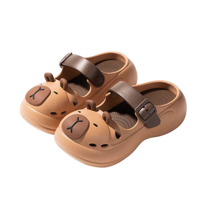 Cute Capybara Slippers EVA Thick Sole Pet Capybara Cat Panda Summer ...