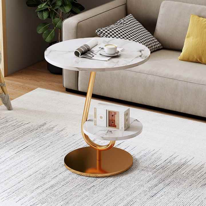 Sofa Low Round Circle Cheap MDF Top Nordic Coffee Side Table Modern MDF End Table
