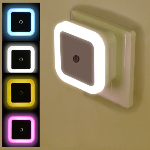 Wall Plug in Mini Light Sensor Bedside Corridor Led Night Light ...
