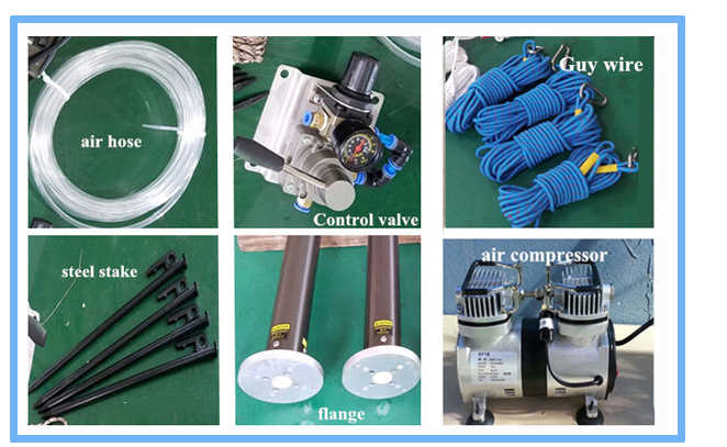 15m Pneumatic Telescoping Mast for Light Camera Tower