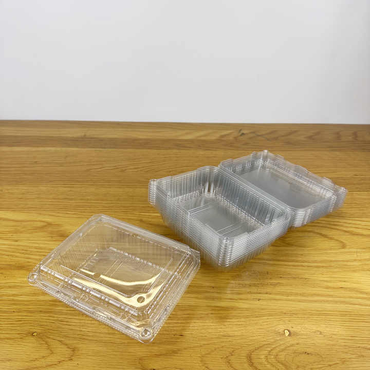 600pcs/carton Disposable Transparent Plastic Boxes for Food
