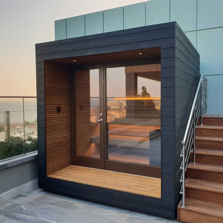 Sauna with Shower Outdoor - Traditional Steam Sauna Use