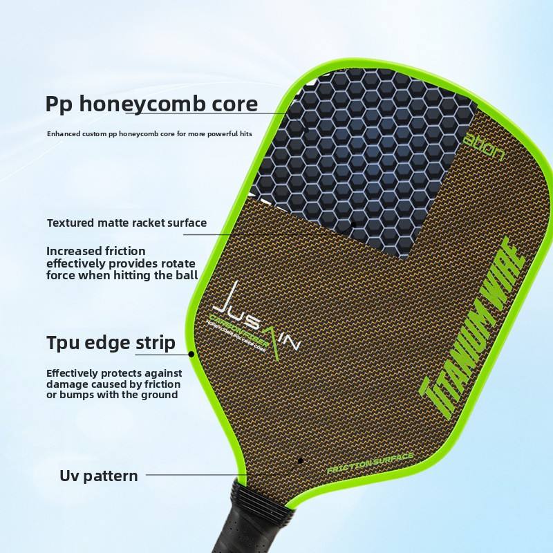 OEM Customized Titanium Wire Pickleball Racket Competition Grade Cloth ...