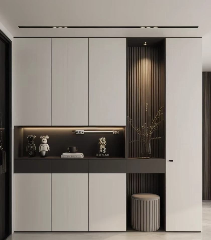 Modern Minimalist Living Room Custom Shoe Cabinet, Entrance Shoe Rack ...