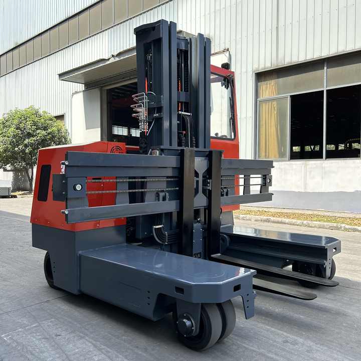 3.5ton Electric Multi Directional Forklift With Side Loading for Long ...