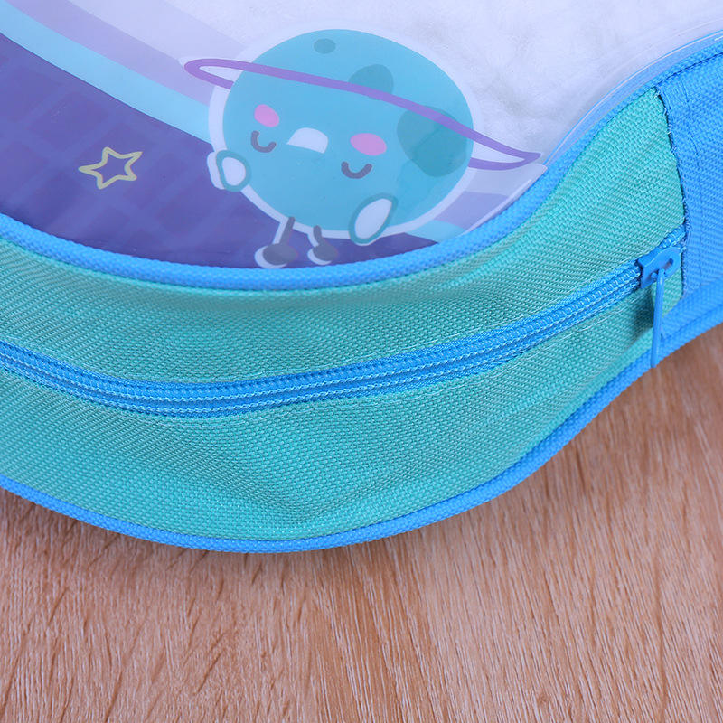 Transparent Cartoon Travel Zipper PVC Cosmetic Storage Bag Rectangle ...