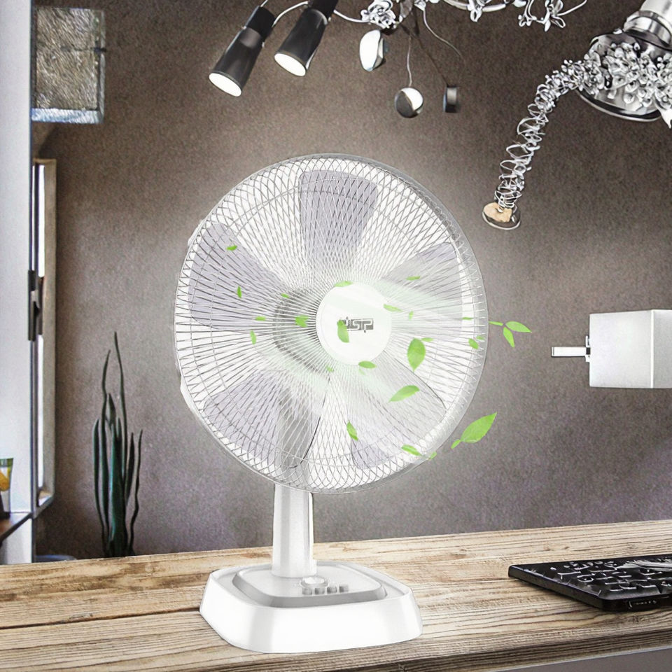 DSP 16" Electric Table Fan-Bladeless 4 Speed 1 Hour Timer Wide ...