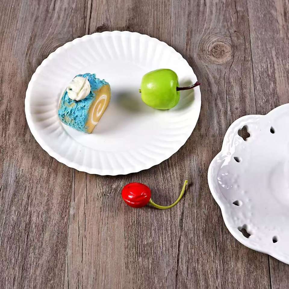 Birthday Cake Plates, Party Paper Plates, Tableware, White Essentials ...