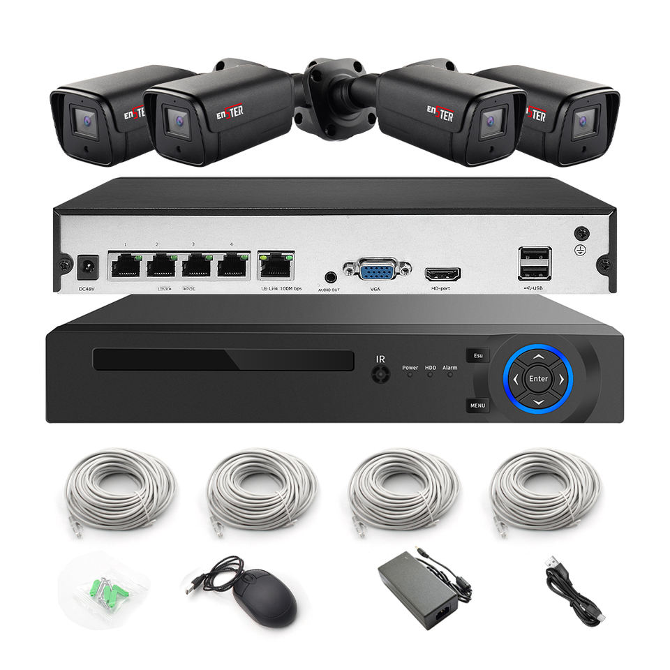 ENSTER 4K 8MP Outdoor Face Detection CCTV Camera System