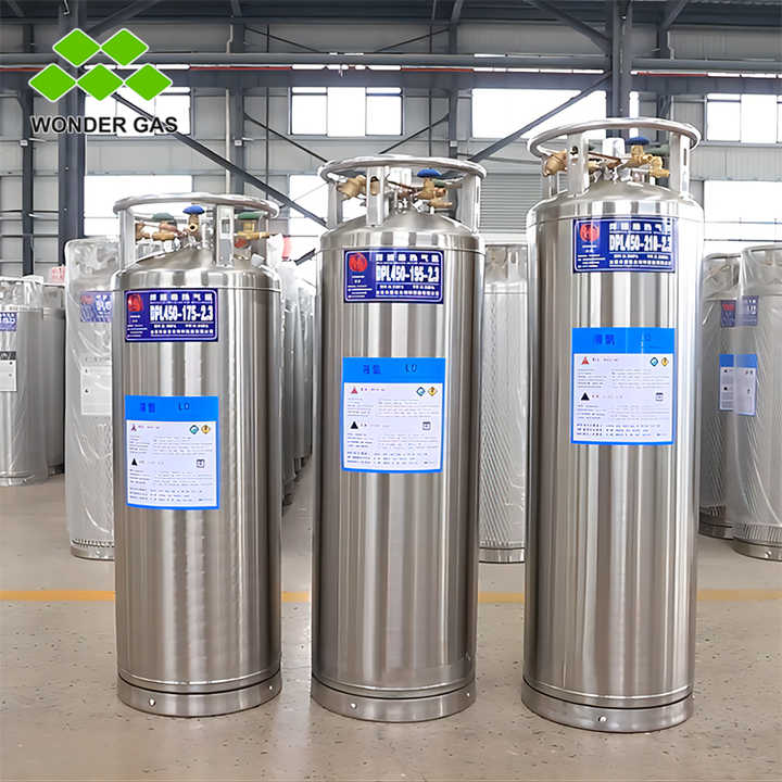 175L/195L/210L Industrial Gas LOX/LIN/LAr Dewar Cryogenic Liquid Nitrogen Oxygen Cylinder Steel ...