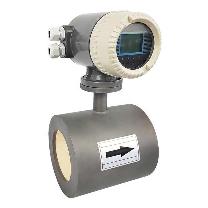 Ceramic lined 2 inch water flow meter rs485 magnetic-inductive flow ...