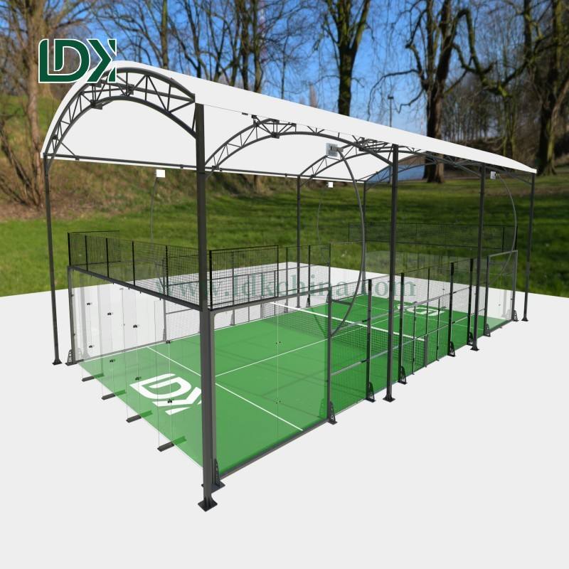 Typhoon Resistance Professional Padel Court with Roof Structures Padel ...