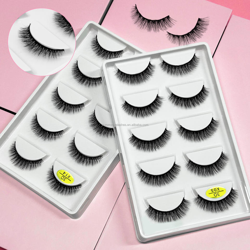 Natural Eyelashes Wholesale 3d Faux Mink Volume Short Mink Lashes Messy ...
