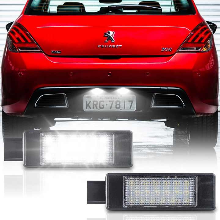 OE socket led number license light led license plate light for Peugeot ...