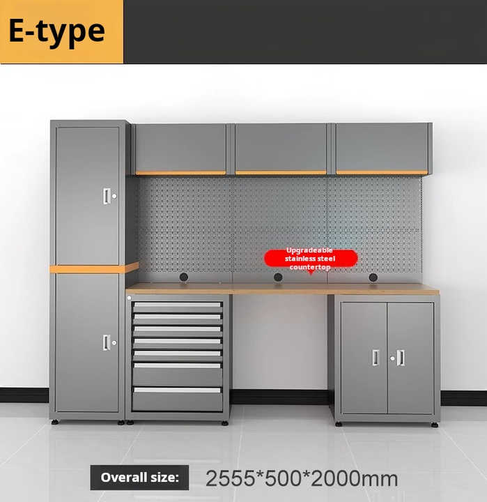 OEM Heavy-Duty Steel Workshop Tool Cabinet Workbench Powder Coating ...
