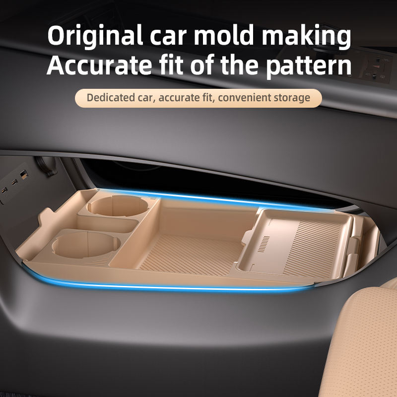 Silicone Under Center Console Storage Box for BYD Song L DM-i 2024 ...