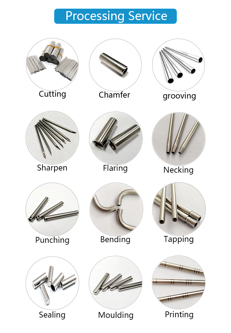 Customized Closed End 304 Stainless Steel Capillary Pipe Industrial ...