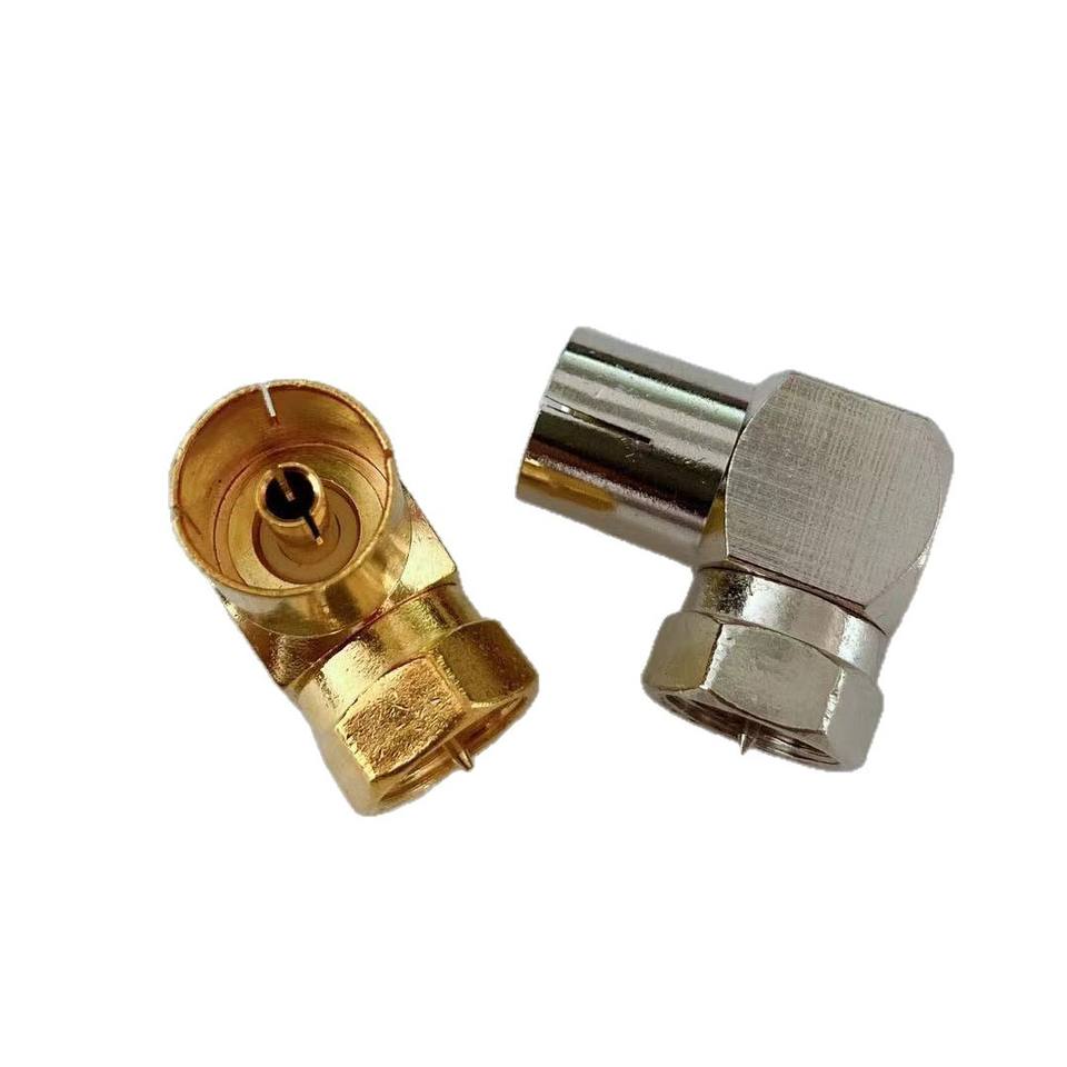 F-type Rotating TV Adapter with a 90-Degree L-Shaped Design. Flexible F ...