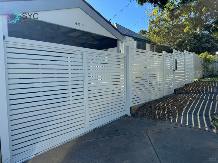 Outdoor Waterproof Aluminum Louver Fence - Modern & Durable