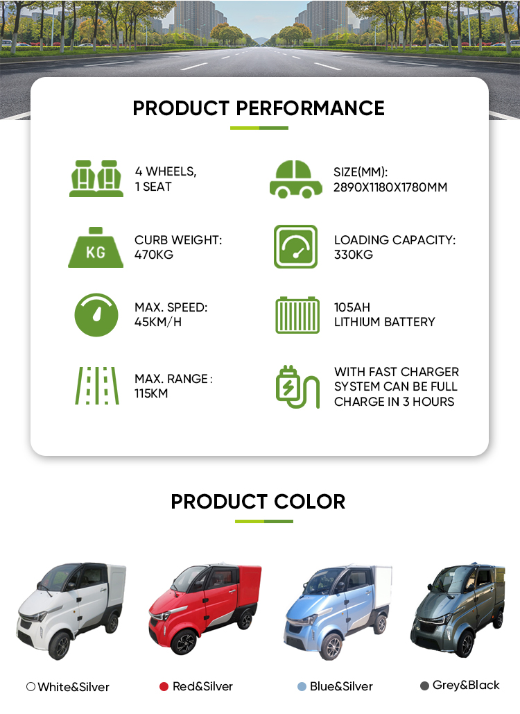 EEC COC Electric Van Electric Delivery Cargo Vehicle