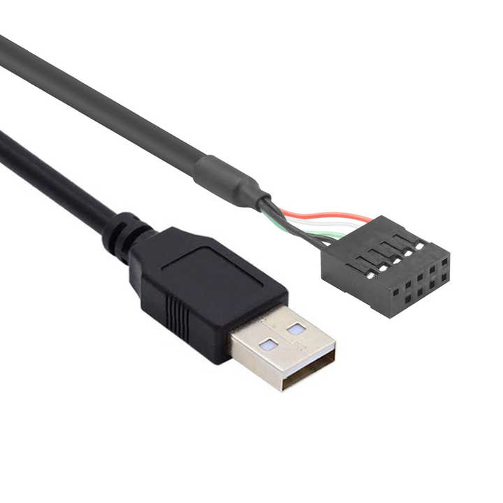 9 Pin USB Header to USB Cable, USB 2.0 Type a Male to Dupont 9 Pin ...