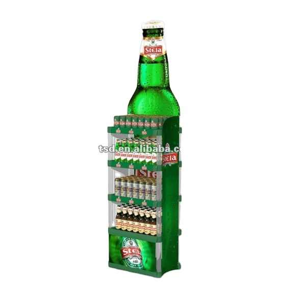 Custom Design Retail Store Supermarket Promotion Floor Standing Beer ...