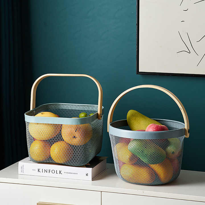 Metal Mesh Basket - Organize Fruit & Vegetables Efficiently