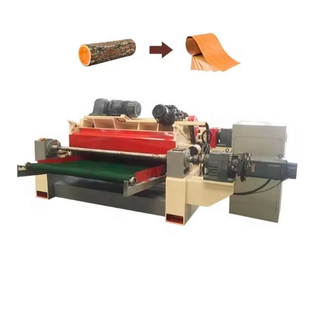 Wood Veneer Rotary Machine Plywood Veneer Rotary Cutting Slicer Machine ...