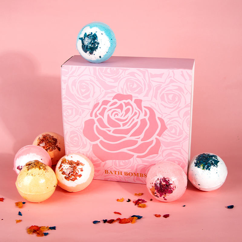 OEM Customizable Luxury Bath Salt Ball Set Organic Vegan Bubble Fizzy ...