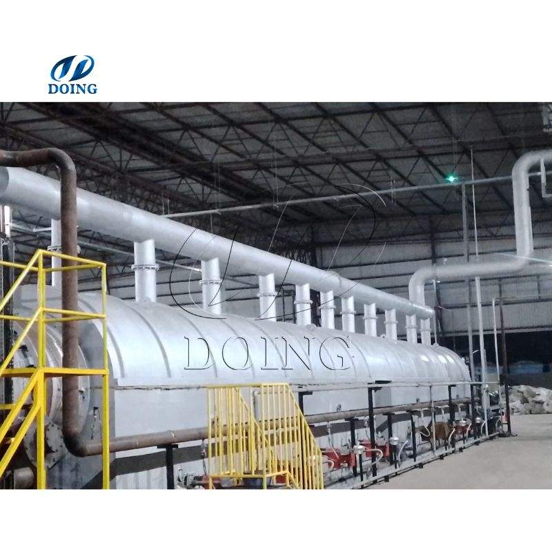 Continuous 10 Ton Waste Oil Sludge Pyrolysis Machine With EU Standard ...