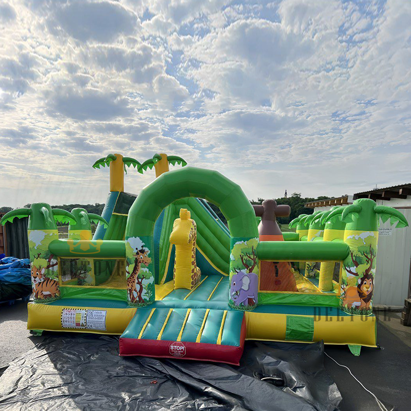 Wholesale Inflatable Safari Park Combo Playground Assault Course ...