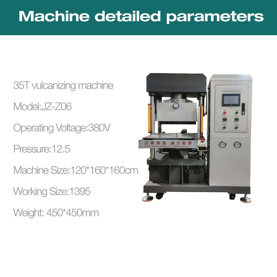 35T Vulcanizer compact design safety protection for mini silicone dolls ...