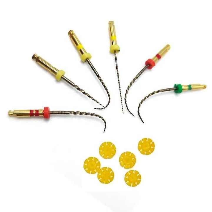Dental/ 6PCS Endo Files E-FLEX Gold Dental Root Canal Files Heat ...