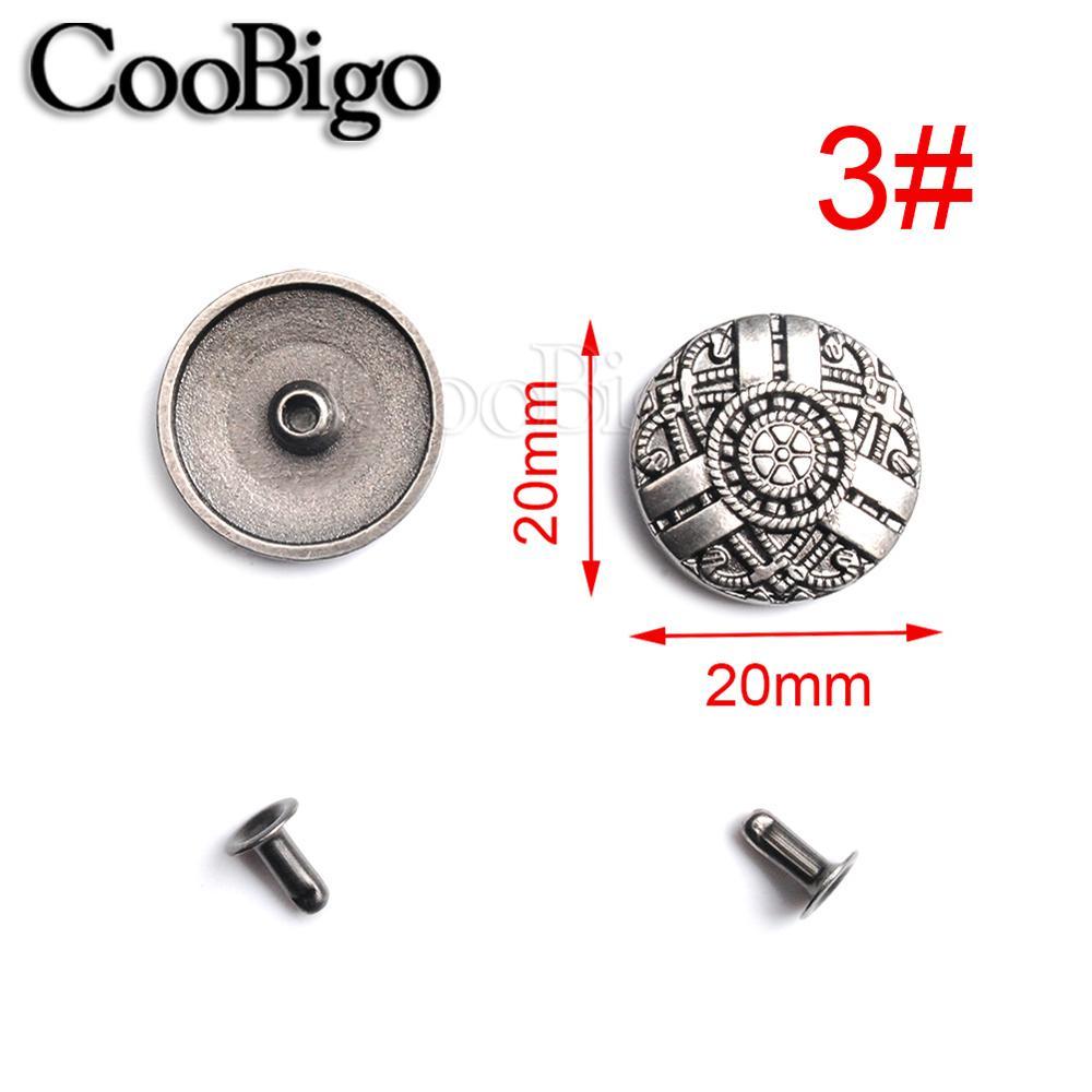 Pewter Rivet Spikes Concho Rivets - Punk Rock Accessories