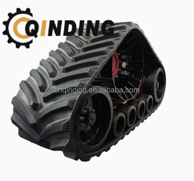New Triangle Rubber & Steel Crawler Tracks Wheels Assembly Chassis ...