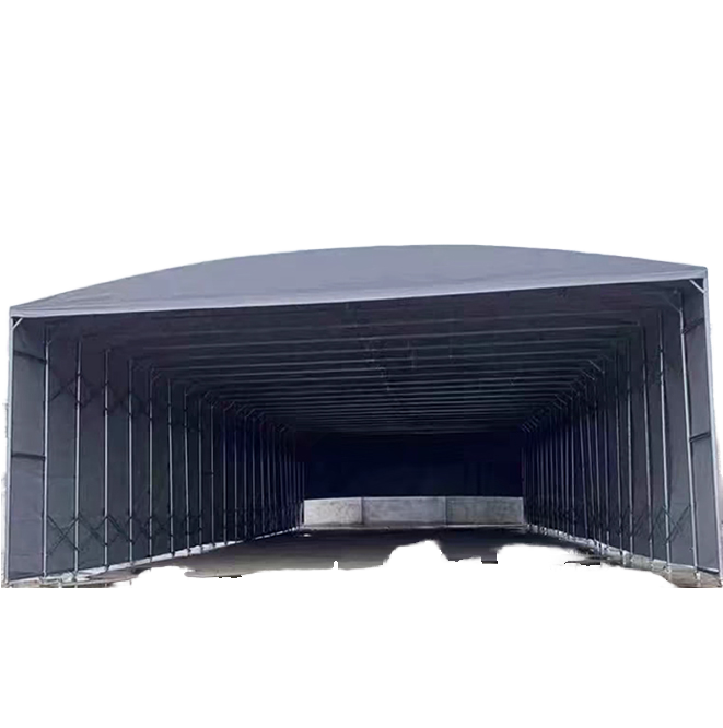Outdoor Sliding Movable Awning Large Warehouse Shade Tent Outdoor ...